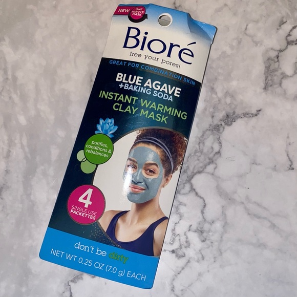 Skincare | Bior Warming Clay Mask Aloebaking Soda Facial 4 Single Pckts ...